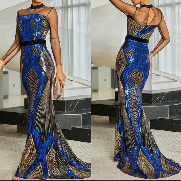 Dresses | Luxe Mermaid Hem Party Formal Prom Gown Dress | Poshmark